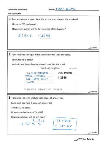 Reformed FS Mathematics: Number Papers | Teaching Resources