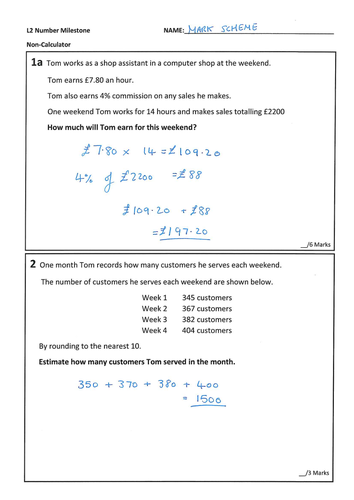 Reformed FS Mathematics: Number Papers | Teaching Resources