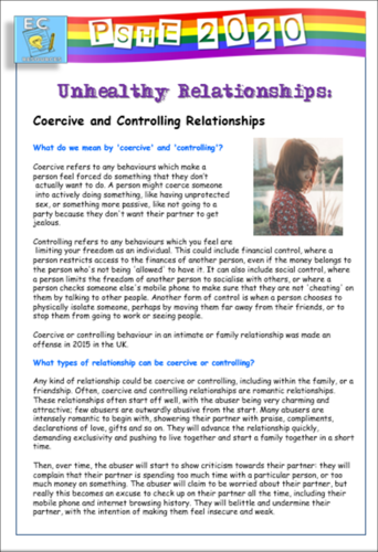 PSHE Workbook Relationships | Teaching Resources