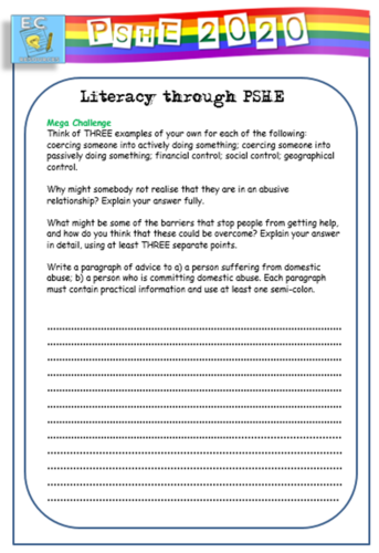 PSHE Workbook Relationships | Teaching Resources