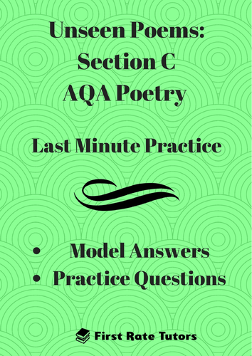 GCSE Unseen Poems: A* Model Answers & Revision Questions | Teaching ...