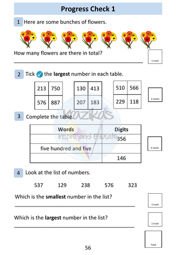 AQA Entry Level 3 Maths - Numbers to 1000 Workbook | Teaching Resources