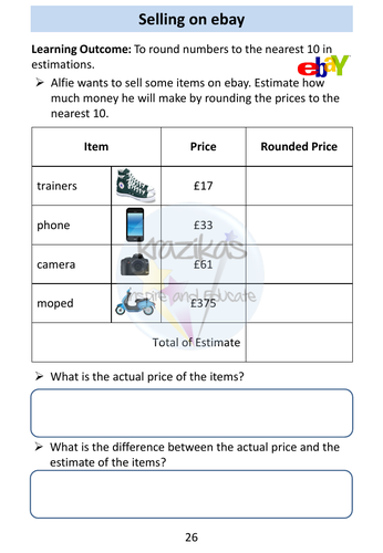 AQA Entry Level 3 Maths - Numbers to 1000 Workbook | Teaching Resources