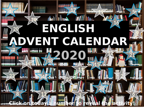 English Christmas Activity Advent Calendar | Teaching Resources