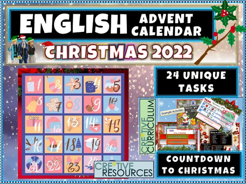 English Christmas Activity Advent Calendar | Teaching Resources