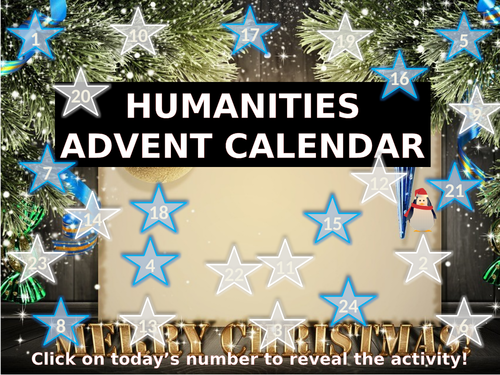 Advent Calendar 2024 Humanities | Teaching Resources