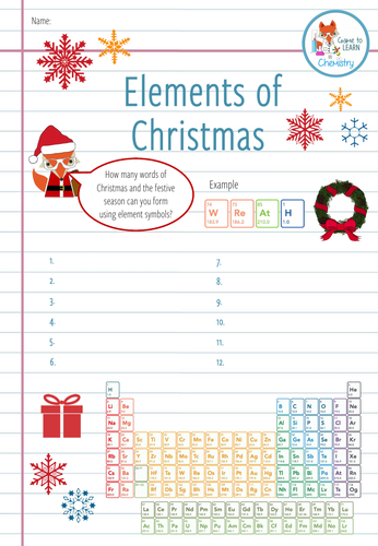 Elements of Christmas (KS3/4/5) | Teaching Resources