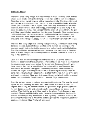 Exciteable Edgar John Lewis Advert Year 2 Unit of Work (Narrative ...