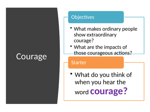 Lesson on Courage | Teaching Resources