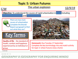 Causes of rapid urbanisation - GCSE Geography | Teaching Resources
