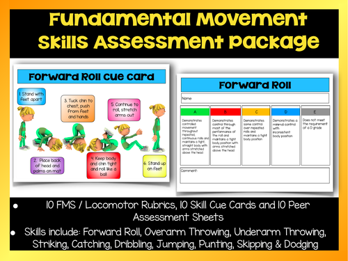 Physical Education Assessment Bundle - Year 1-6 | Teaching Resources