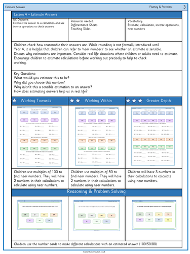 Year 3 – Week 5: Addition And Subtraction Differentiated Worksheets ...