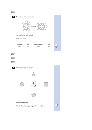 KS1 Reasoning SATS Questions 2016 - 2019 | Teaching Resources KS1 Reasoning SATS Questions 2016 - 2019 | Teaching Resources