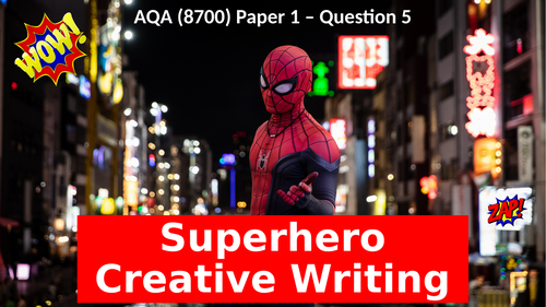 AQA 8700/1 GCSE English Language - Comic Descriptive Narrative Writing ...