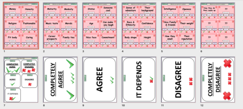 Look for in a partner Card Sort PSHE | Teaching Resources