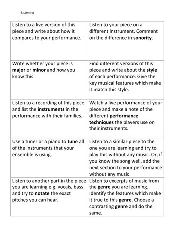 Gifted and Talented Music Cards | Teaching Resources