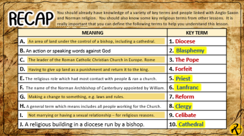 Lanfranc & Stigand Normanisation - Anglo-Saxon & Norman England - GCSE ...