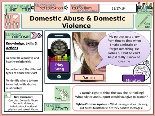 Domestic Abuse + Domestic Violence - PSHE | Teaching Resources