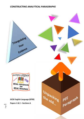 AQA 8700 GCSE English Language - Analysis Triangulation & Patterns ...