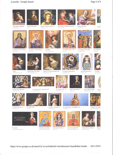 St. Cecilia - patron saint of Music. Feast day November 22nd | Teaching ...