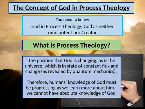 Process Theology: God (AQA A Level Year 12 Christianity) | Teaching ...