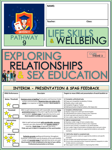 RSE KS4 PSHE WorkBook - PSHE | Teaching Resources