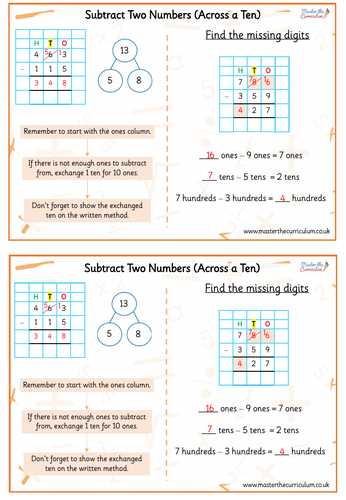 Year 3 – Week 3: Addition And Subtraction Differentiated Worksheets ...