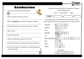 Combustion PowerPoint and Activity Sheets | Teaching Resources