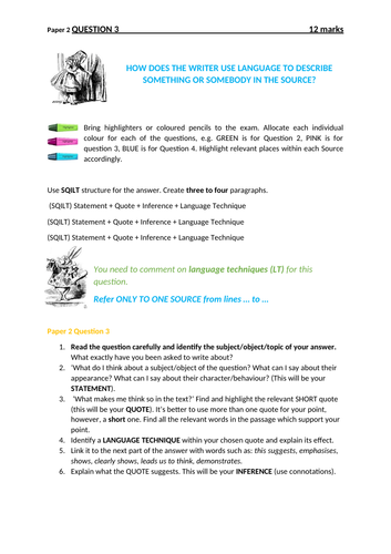 GCSE English Language (AQA) Exam Revision: Paper 2 Guide on how to ...