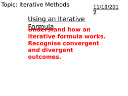 Using an Iterative Formula | Teaching Resources