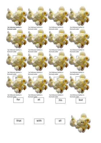 High Frequency Words on popcorn | Teaching Resources