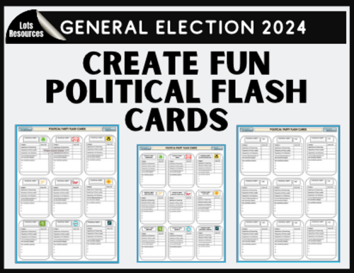 General Election 2024 - Politics Flash Cards | Teaching Resources