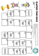 Elapsed Time Problems Board Game | Teaching Resources