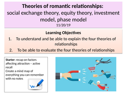 Relationships: Theories of relationships (Double Lesson) | Teaching ...
