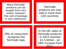 Advantages and disadvantages of Fair trade card sort | Teaching Resources