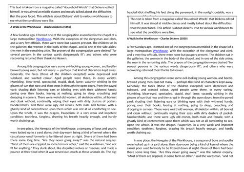 Non-fiction text extracts: theme of Victorian London | Teaching Resources