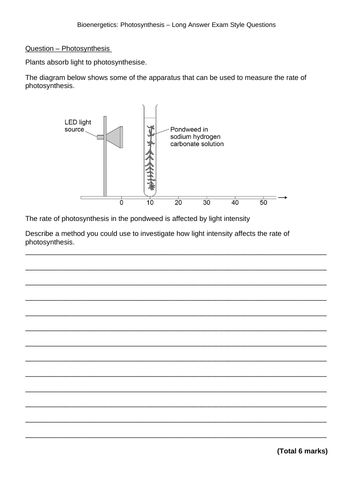 B4 Bioenergetics AQA GCSE Science Biology Revision 9-1 | Teaching Resources