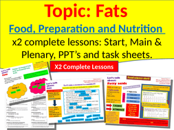 Fats | Teaching Resources