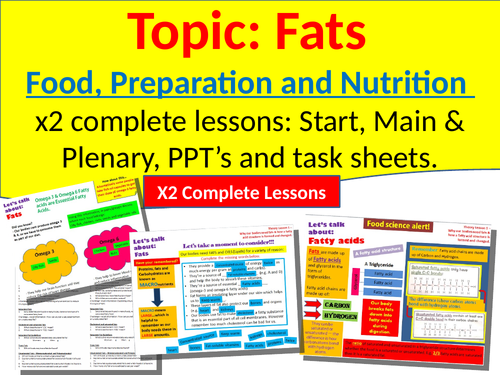 GCSE Nutrients lessons x8 | Teaching Resources