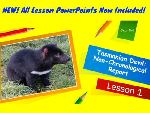 Tasmanian Devil: Non-Chronological Report Planning for Year 5/6 ...