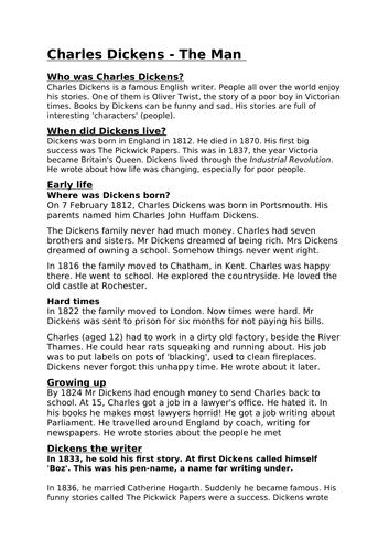 Introduction to the Context of Charles Dickens - Victorian Era ...