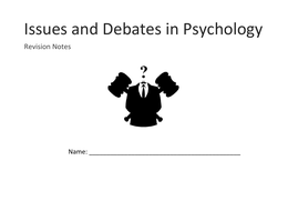 Issues and Debates mind map booklet | Teaching Resources