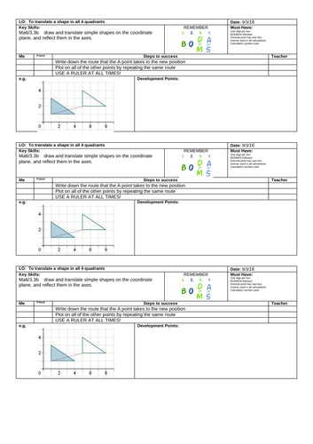 SKILL BASED Year 4/5/6 Maths Success Criteria With Self Evaluation ...