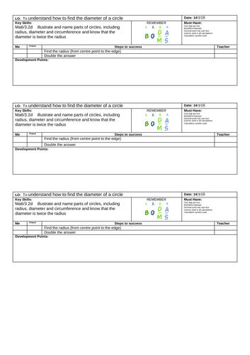 SKILL BASED Year 4/5/6 Maths Success Criteria With Self Evaluation ...