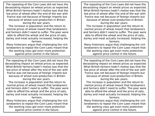 Reform and Reformers: The Anti-Corn Law League | Teaching Resources