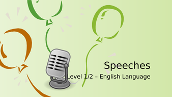 New Functional Skills English - Writing Speeches | Teaching Resources