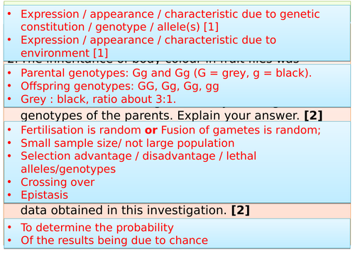 A Level Biology Genetics - Inheritance | Teaching Resources