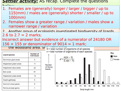 A Level Biology Genetics - Population genetics | Teaching Resources
