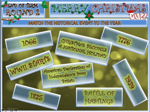 History Quiz Christmas | Teaching Resources