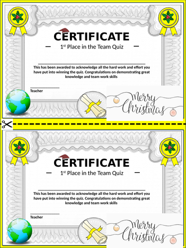 Geography Christmas Quiz | Teaching Resources